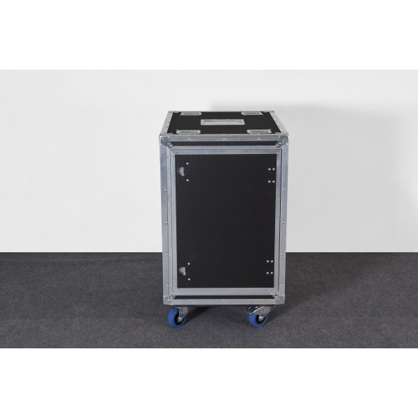 ShowCase 10U Shock‑Mount Amp Rack Case – 500mm Deep, Wheels